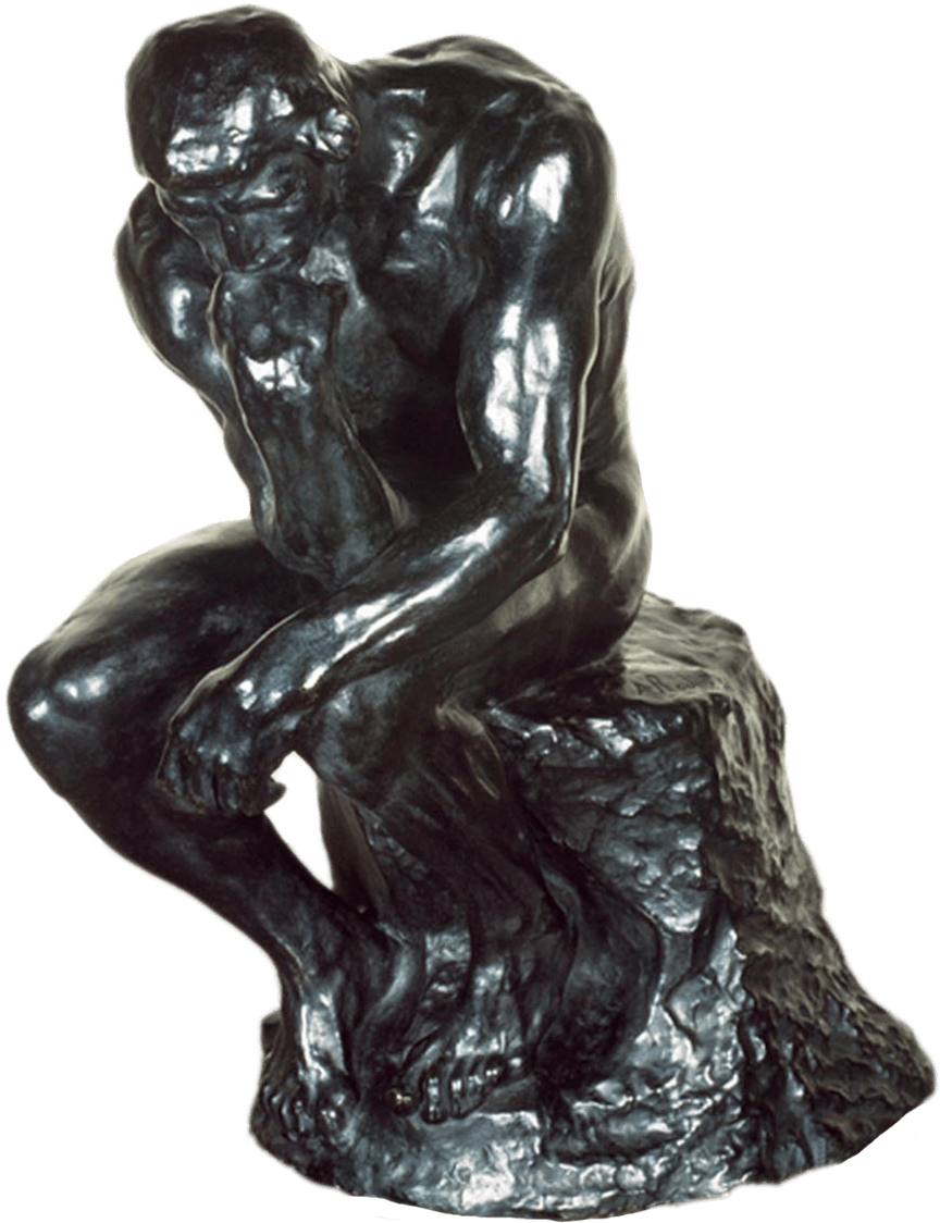 The Thinker Png Clipart - Large Size Png Image - PikPng