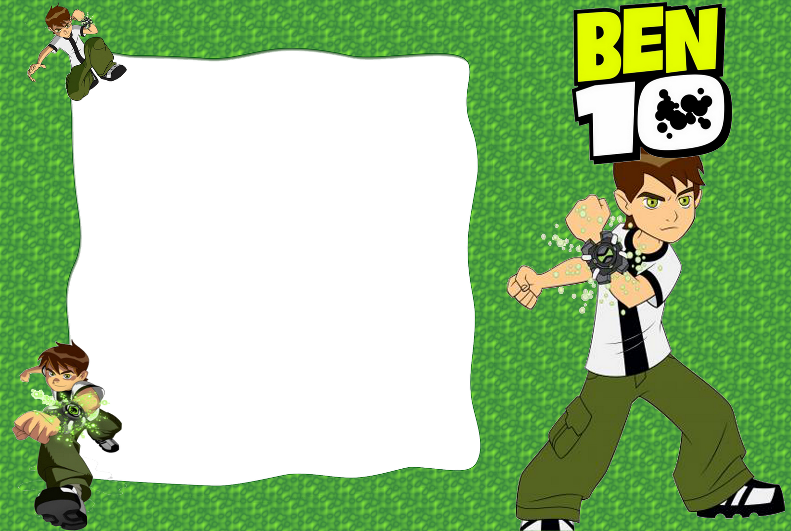 Ben 10 White Background Clipart - Large Size Png Image - PikPng