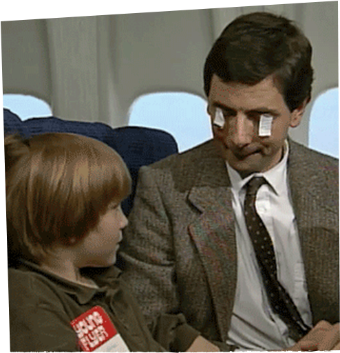 Mr Bean Aeroplane Clipart - Large Size Png Image - PikPng