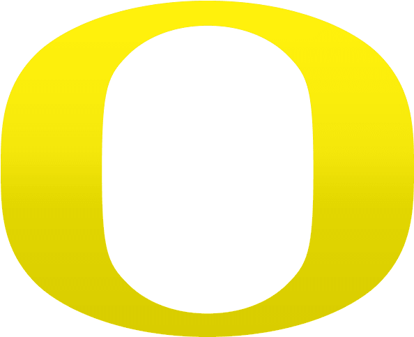 Yellow Oregon Ducks O Clipart - Large Size Png Image - PikPng
