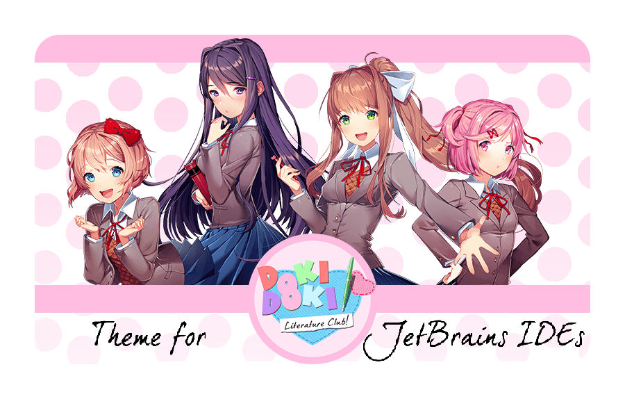 Just Monika - Doki Doki School Literature Club Clipart - Large Size Png ...