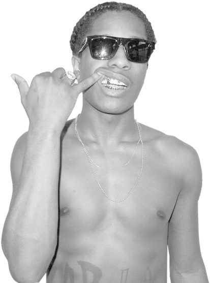 Asap Rocky - Stomach Asap Rocky Tattoos Clipart - Large Size Png Image ...