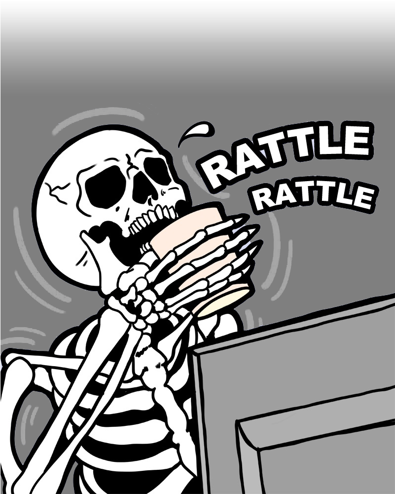 Skeleton Good Morning Gif Clipart - Large Size Png Image - PikPng