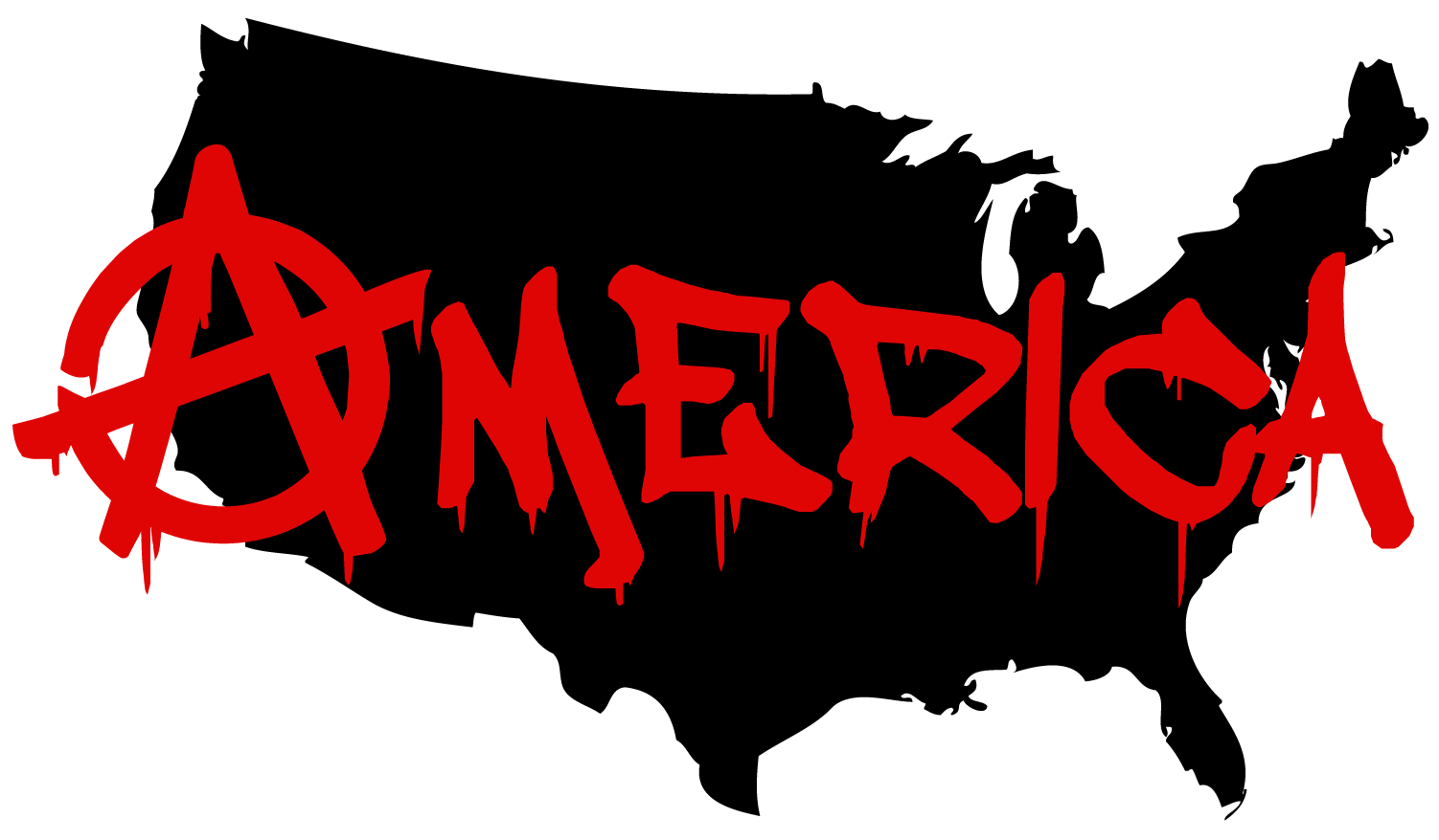 United States Of Anarchy - Map Clipart - Large Size Png Image - PikPng