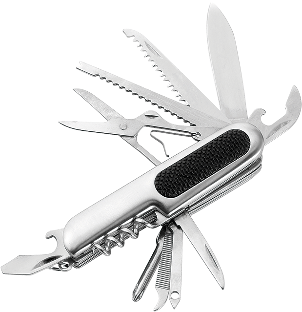 11 Function Pocket Knife - Pocketknife Clipart - Large Size Png Image - PikPng