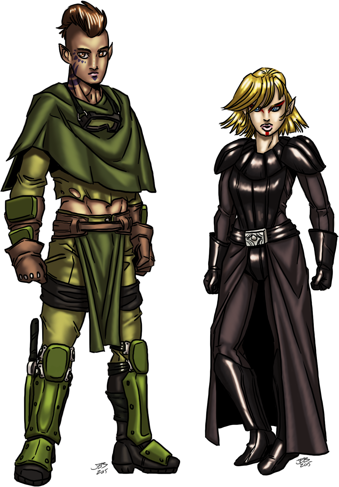 Drawn Samurai Elf - Half Elf Samurai Clipart - Large Size Png Image ...