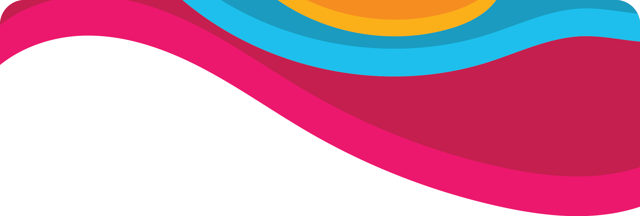 Yellow Pink Blue Wave - Graphic Design Clipart - Large Size Png Image ...