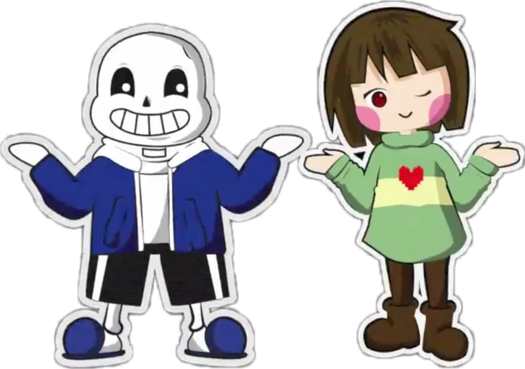 #undertale #sans #chara #¯ \ ツ / ¯ - Cartoon Clipart - Large Size Png ...