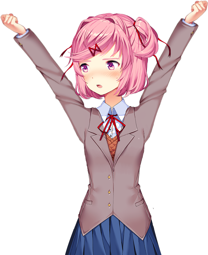 Natsuki - Doki Doki Literature Club Quotes Clipart - Large Size Png ...