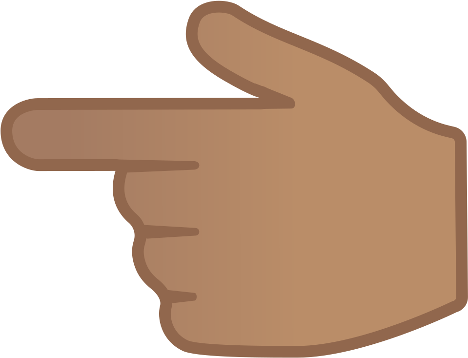 Download Download Svg Download Png - Brown Finger Point Emoji Clipart ...