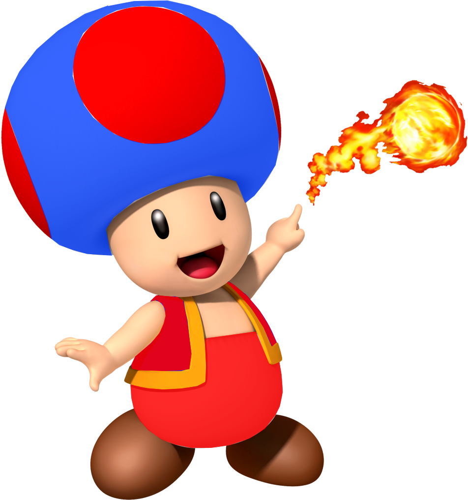 Jumping Mario Artwork - Fire Blue Toad Mario Clipart - Large Size Png ...