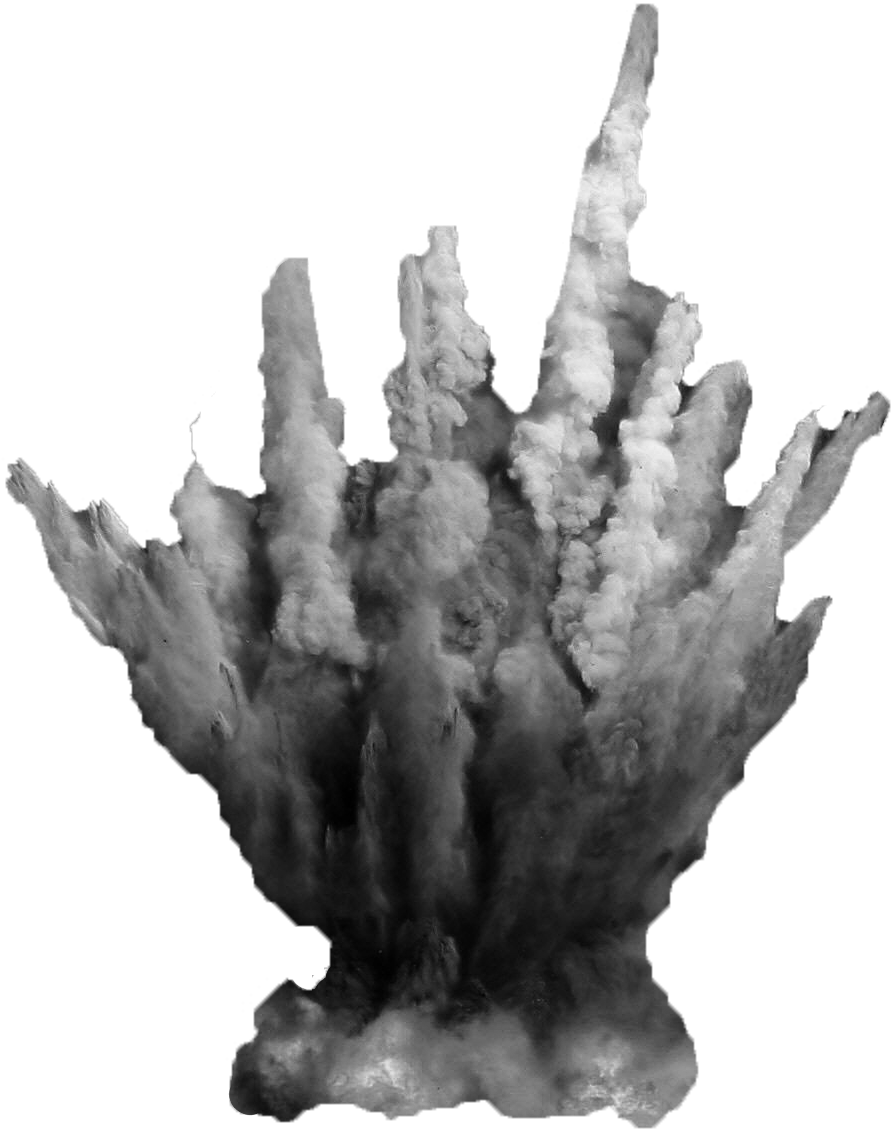 Blast Bomb Boom Explosion Fire Smoke Clipart - Large Size Png Image ...