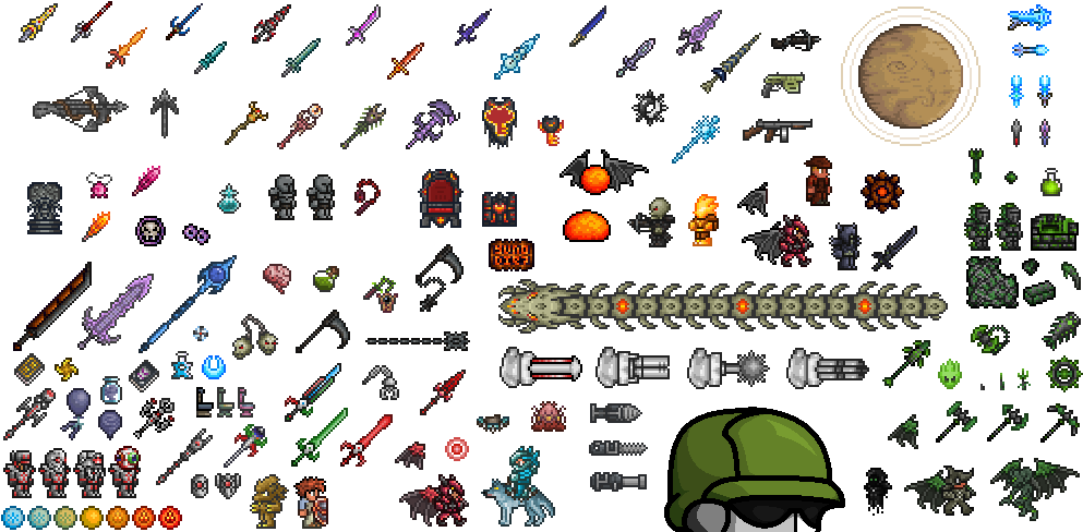 Download Террария Спрайты Clipart Minecraft Terraria - Fan Made ...