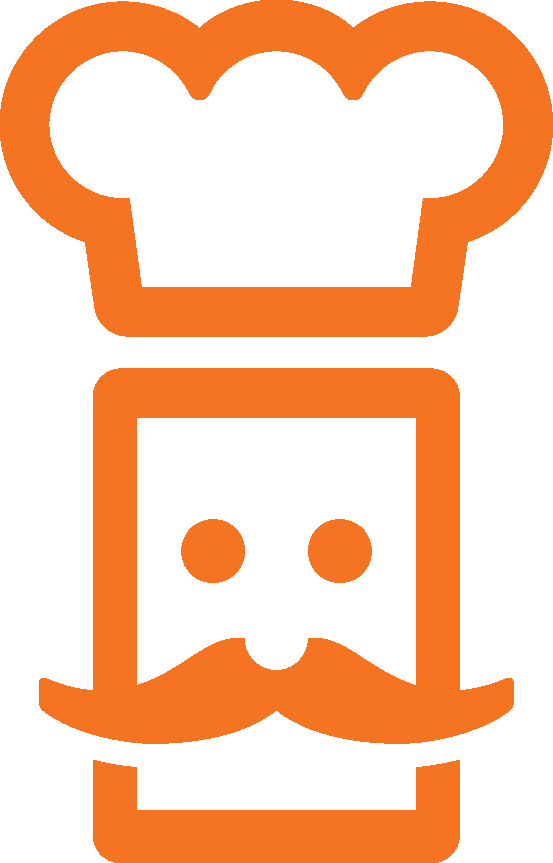 Food Tech Connect Logo No Background - Orange Chef Clipart - Large Size ...