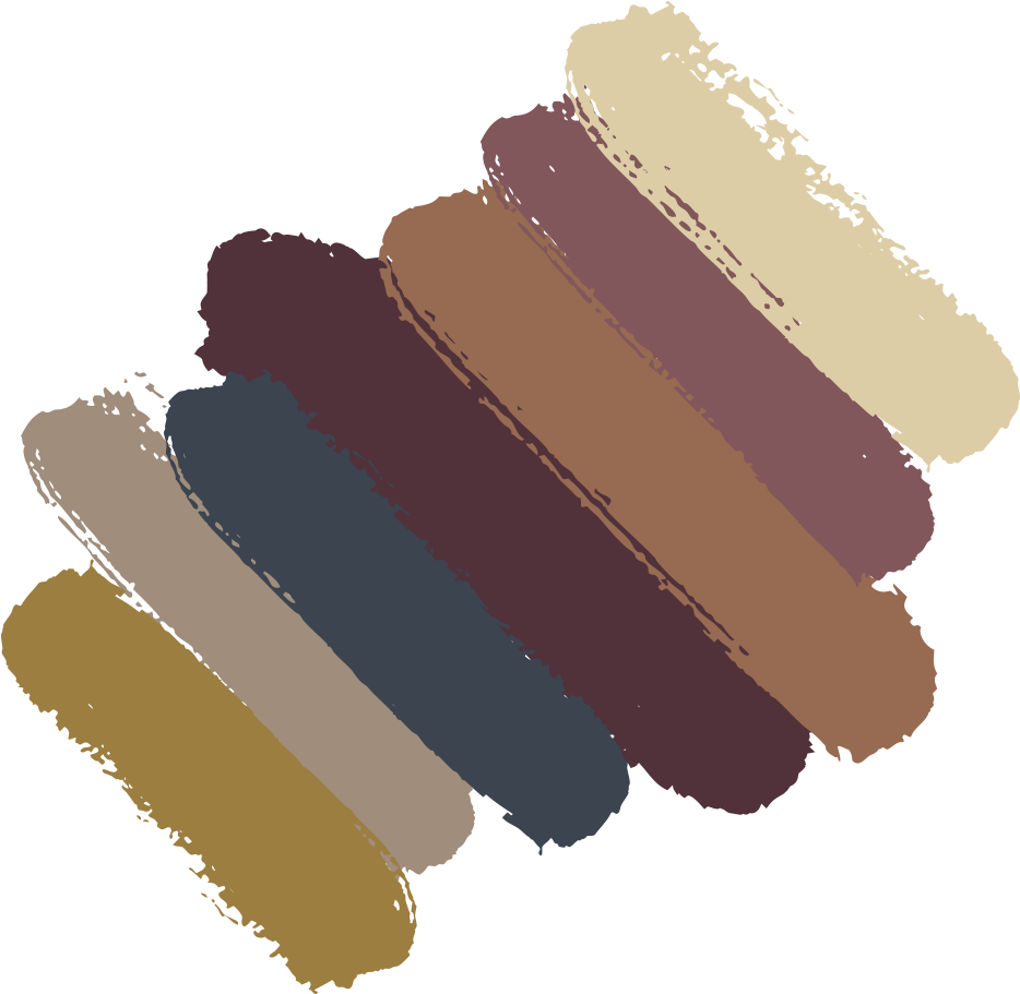 Seven Paint Swipes, Representing The Colors Of The Clipart - Large Size ...