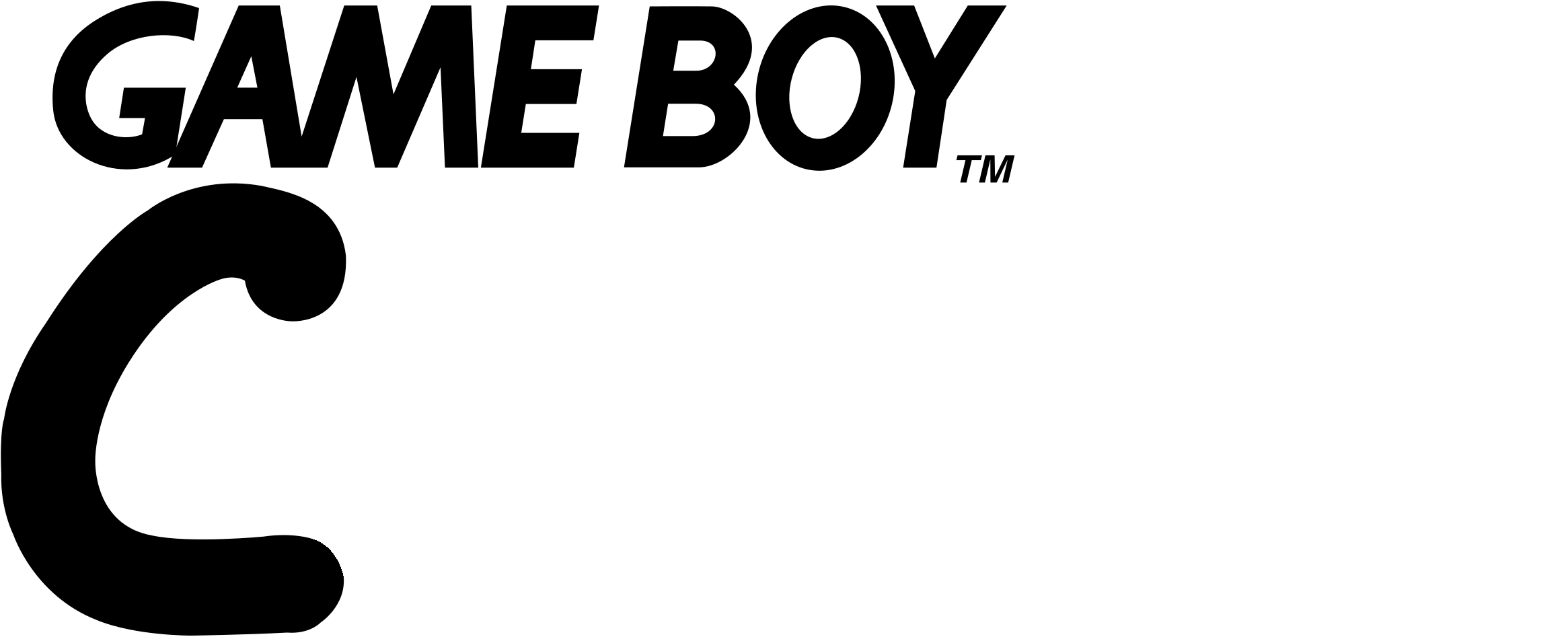 Game Boy Color Logo Black And White - Game Boy Clipart - Large Size Png ...