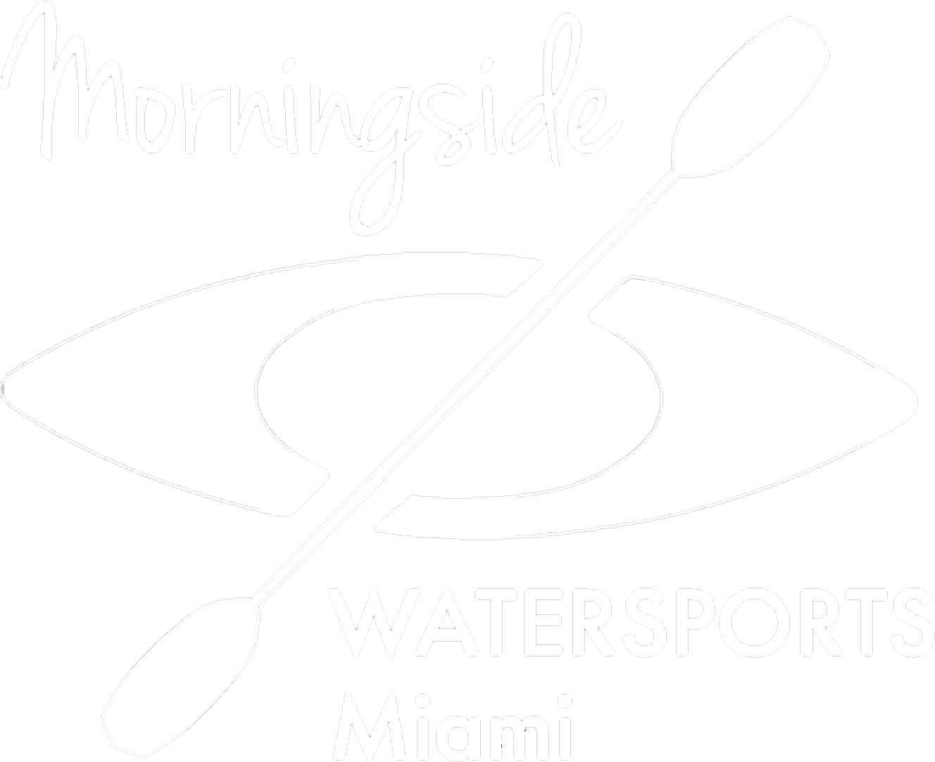 Morningside Watersports Logo, Kayak And Paddles - Poster Clipart ...