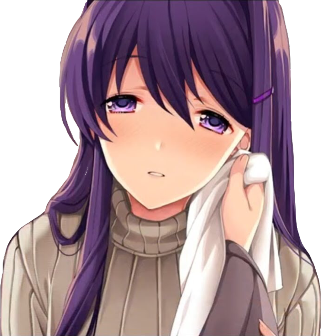 Yuri Sticker - Doki Doki Literature Club Yuri Psycho Clipart - Large Size Png Image - PikPng