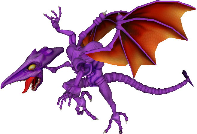 Ridley Png - Super Smash Bros Melee Ridley Clipart - Large Size Png ...