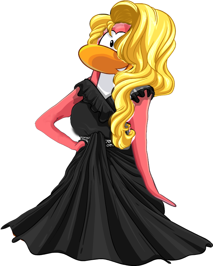 Rich Female Penguin Thinner - Illustration Clipart - Large Size Png ...