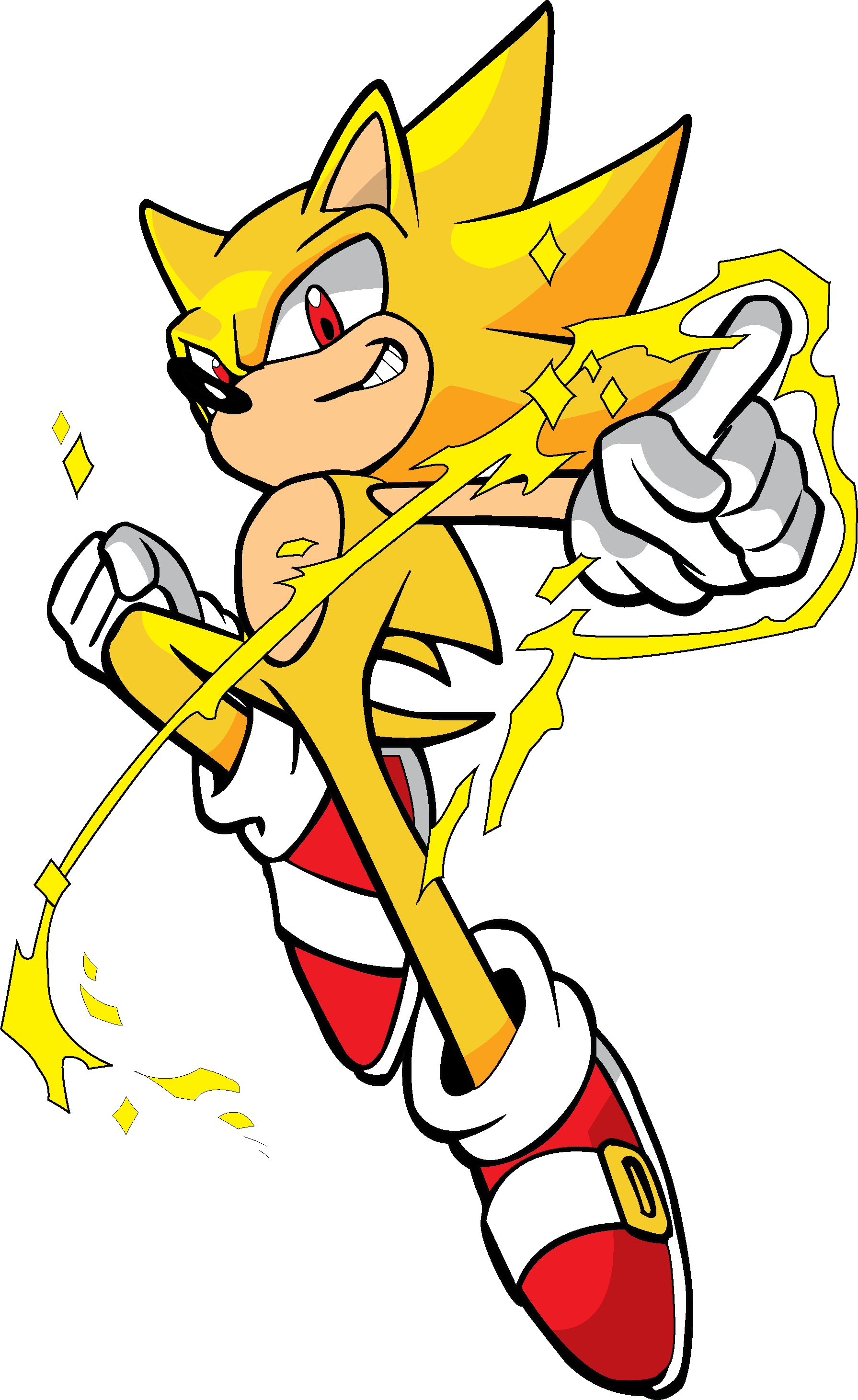 Super Sonic Png - Super Sonic Transparent Clipart - Large Size Png Image - PikPng