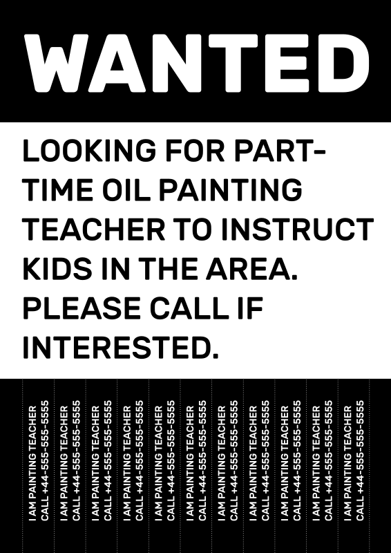 Medium Image - Wanted Poster For Jobs Clipart - Large Size Png Image ...