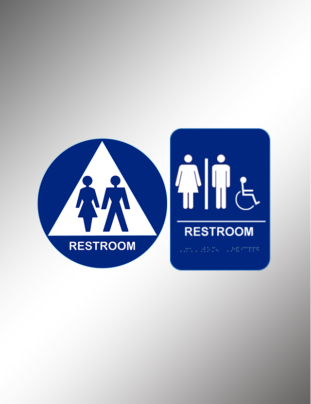 Download Restrooms & Exit Signs - Graphic Design Clipart Png Download ...