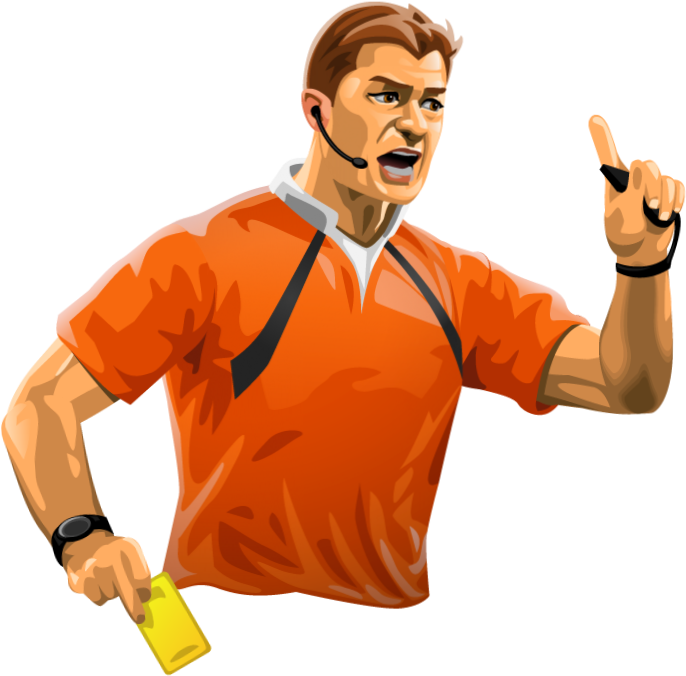 Referee - Illustration Clipart - Large Size Png Image - PikPng