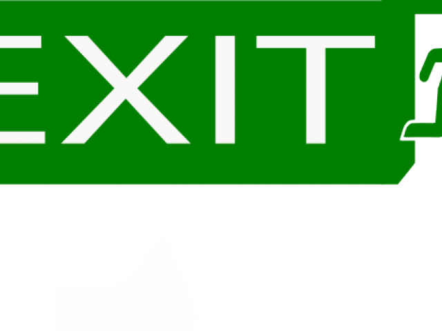 Download Exit Clipart Exit Sign - Png Download Png Download - PikPng