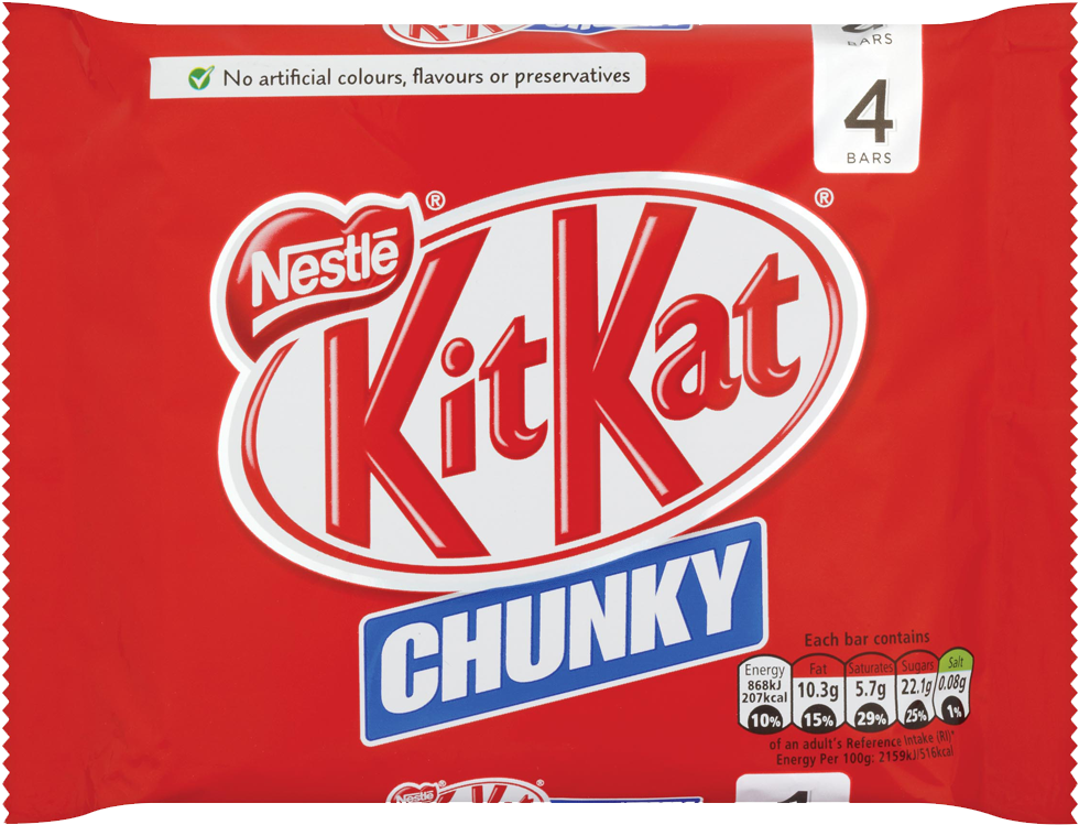 Kit Kat Chunky - Kit Kat Chunky Logo Clipart - Large Size Png Image ...