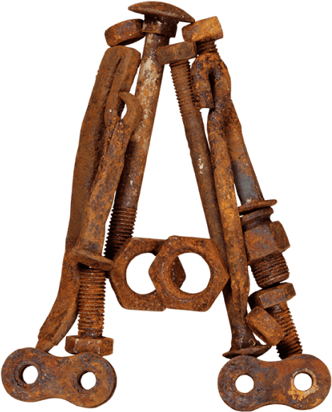 Rusty Bolts Font - Wood Clipart - Large Size Png Image - PikPng