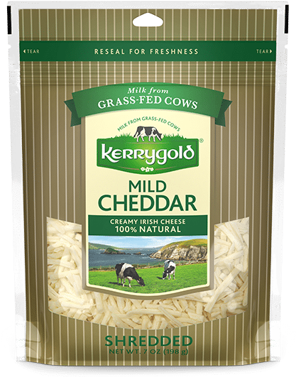 Mild Shredded Cheddar Cheese - Kerrygold Cheddar Clipart - Large Size ...