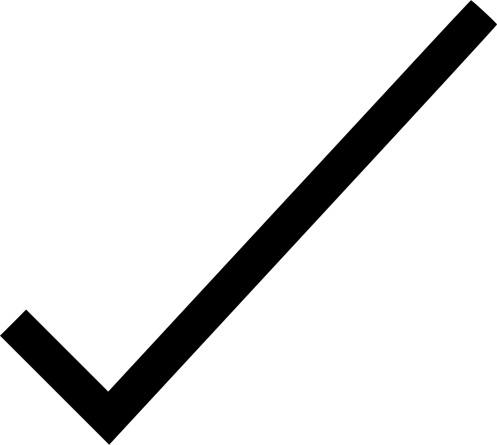 Download Png File - Tick Mark In Black Clipart Png Download - PikPng