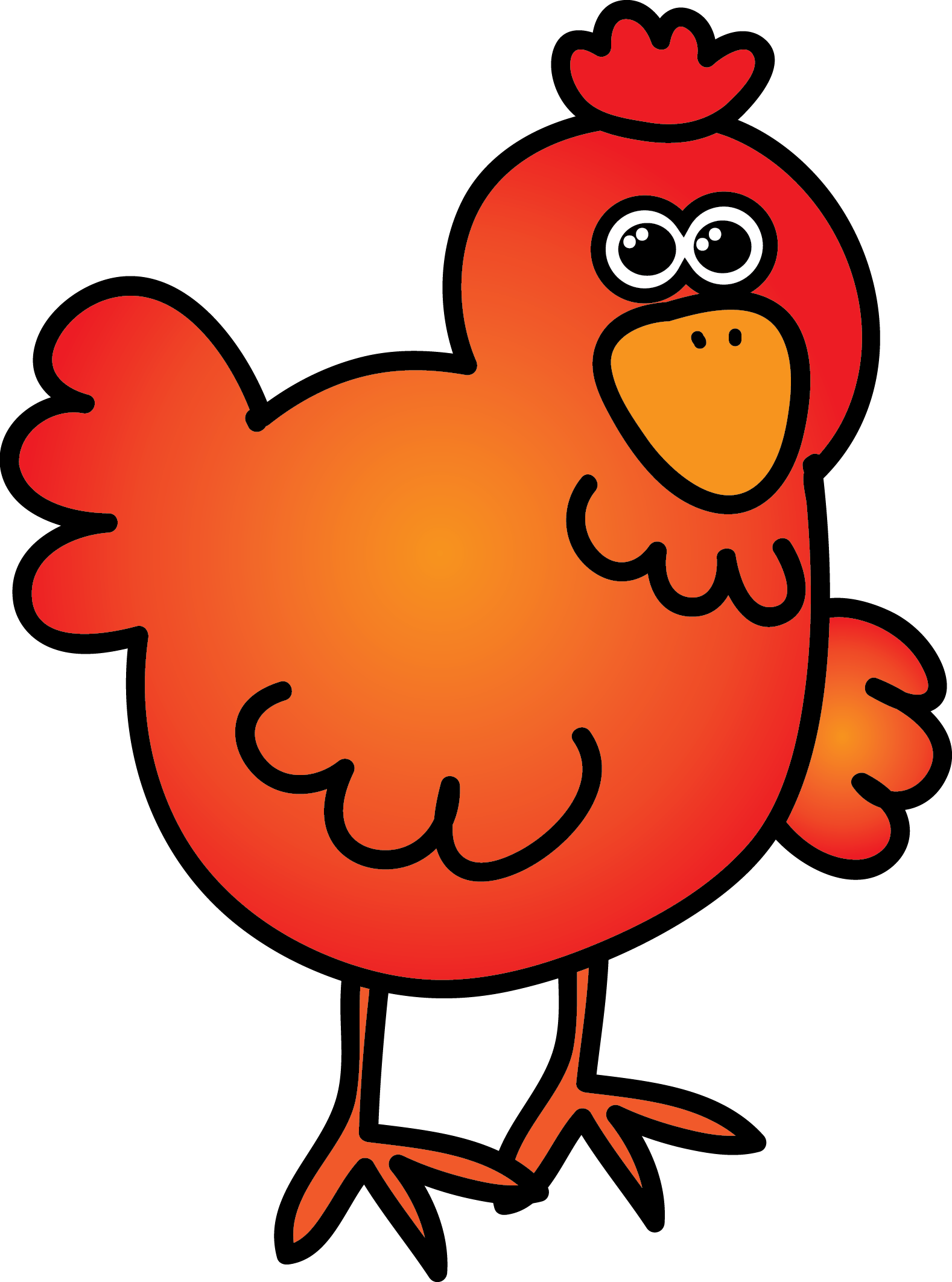 Little Red Hen Clipart - Cartoon - Png Download - Large Size Png Image ...