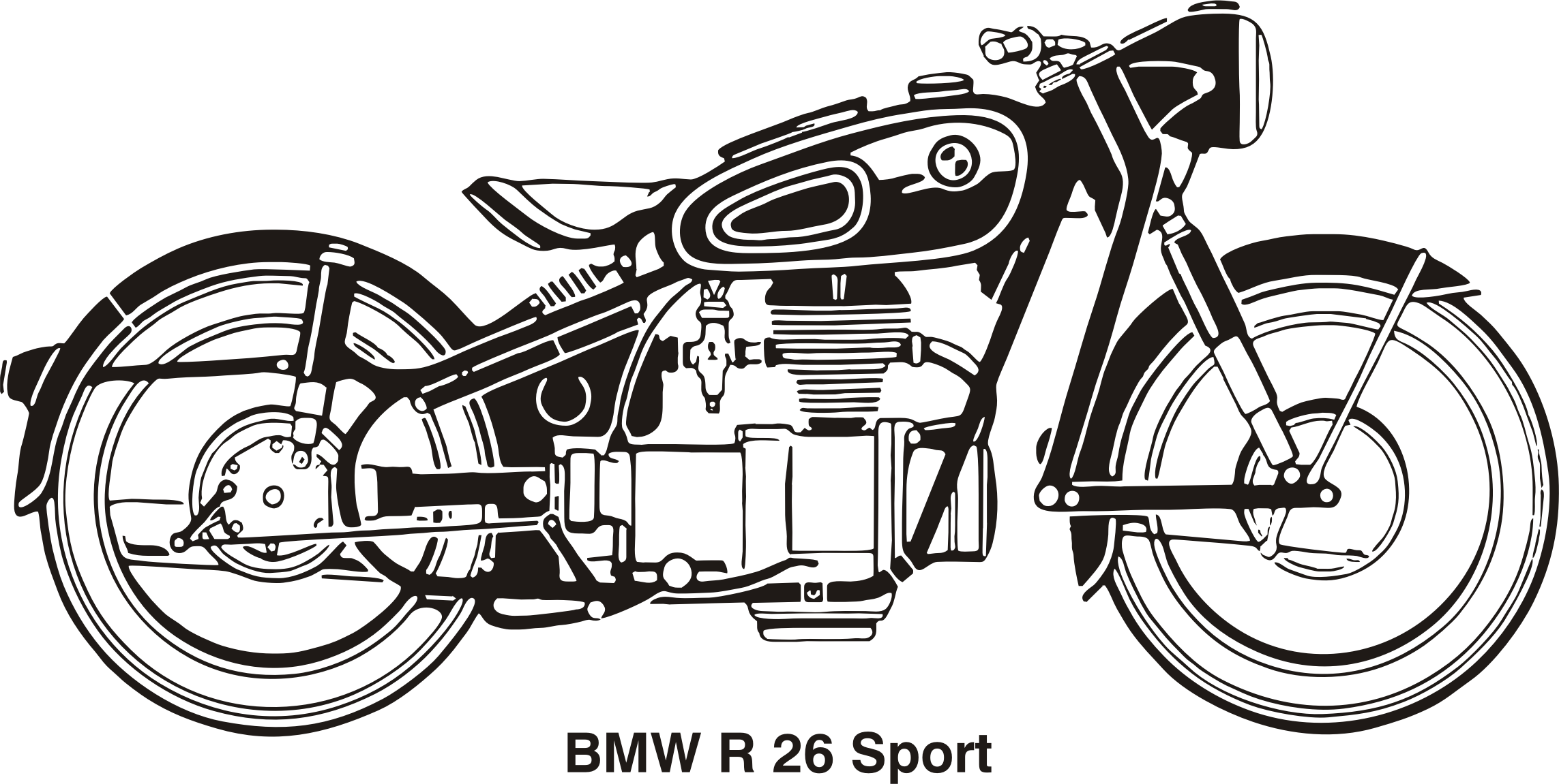 Motorcycle Clipart Bmw - Bmw R26 - Png Download - Large Size Png Image - PikPng