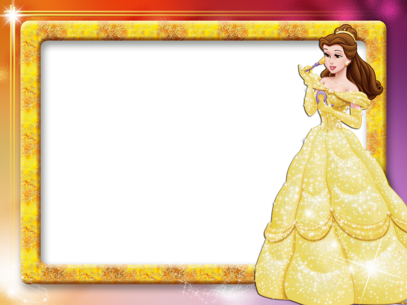 Cute Princess Kids Transparent Photo Frame - Bingkai Princess Clipart ...