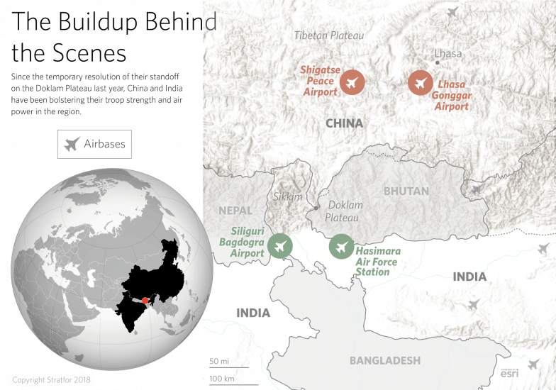 China, India And The Doklam Plateau - Watercolor World Map 1 Clipart ...