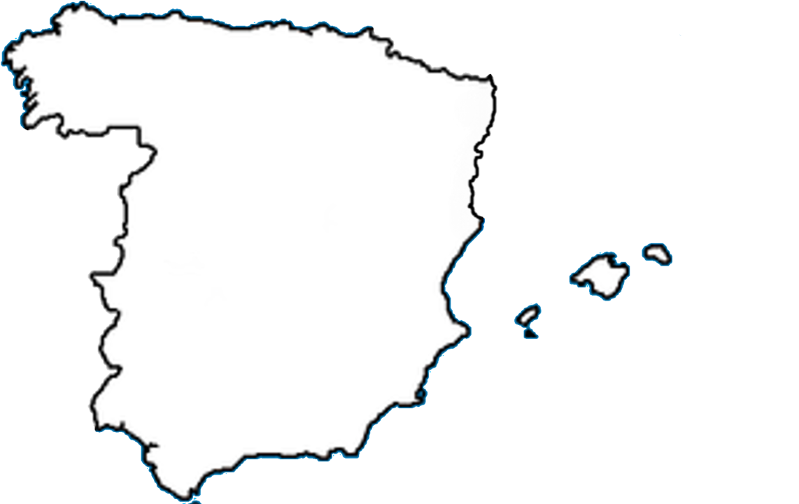 Download Blank Map Of Spain - Spain Map Without Catalonia Clipart Png ...