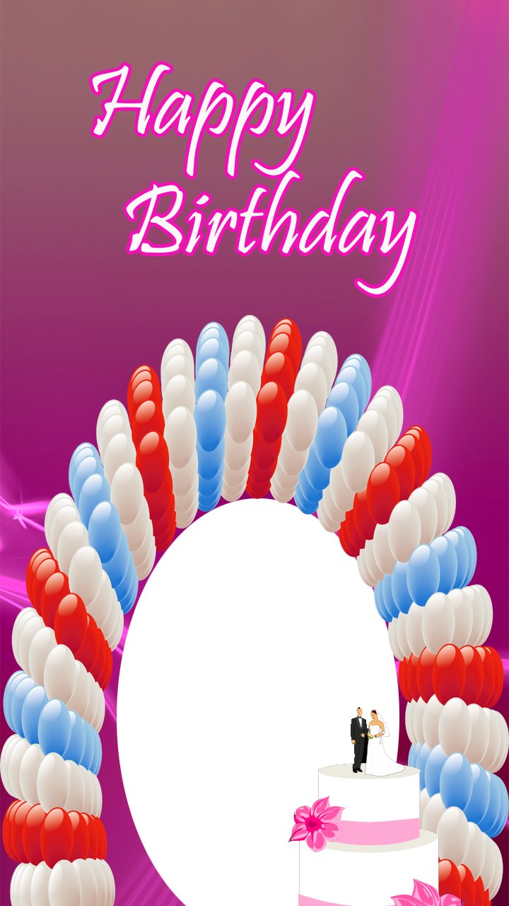 Pink Birthday Frame - Birthday Frame Clipart - Large Size Png Image ...