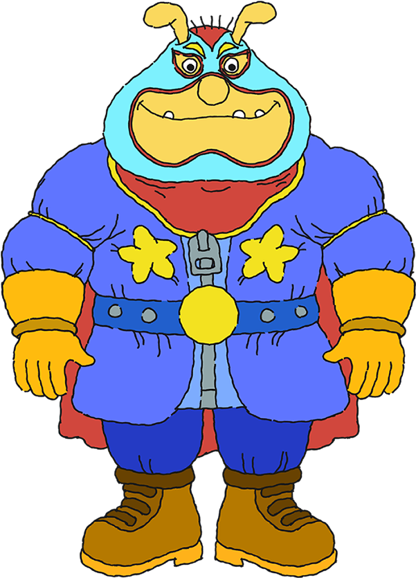 Binky Smiles Out At You Wearing His Favorite Wrestling - Cartoon ...