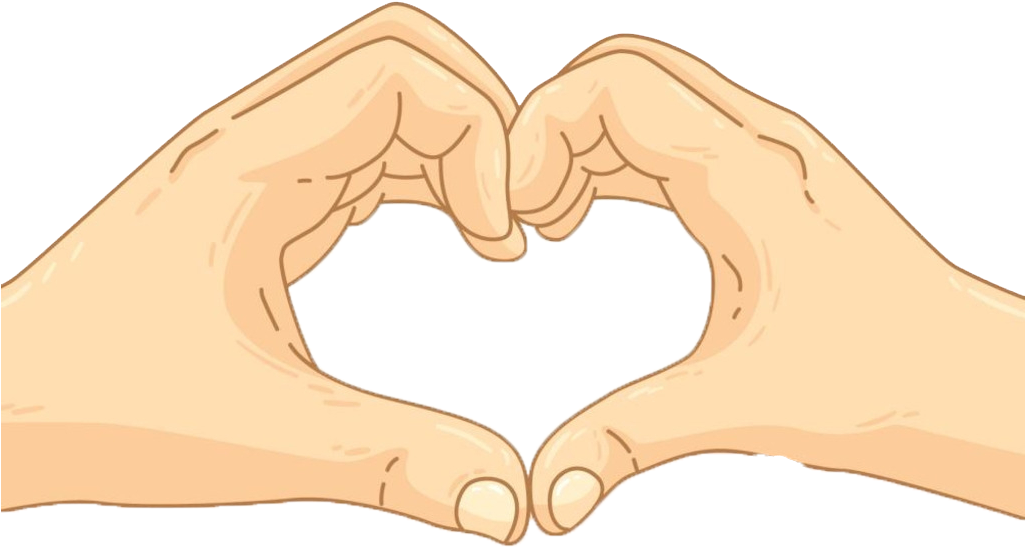 Cartoon Finger Heart Transprent - Love Clipart - Large Size Png Image ...