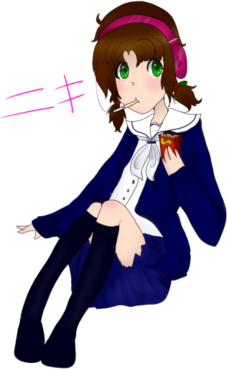 Nikki As An Anime Girl - Cartoon Clipart - Large Size Png Image - PikPng