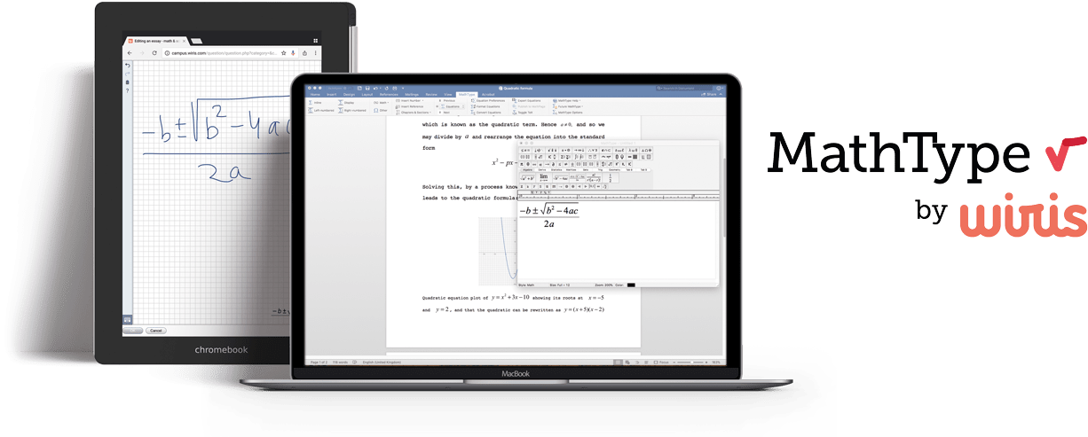 Type And Handwrite Mathematical Notation With Mathtype - Wiris Mathtype ...