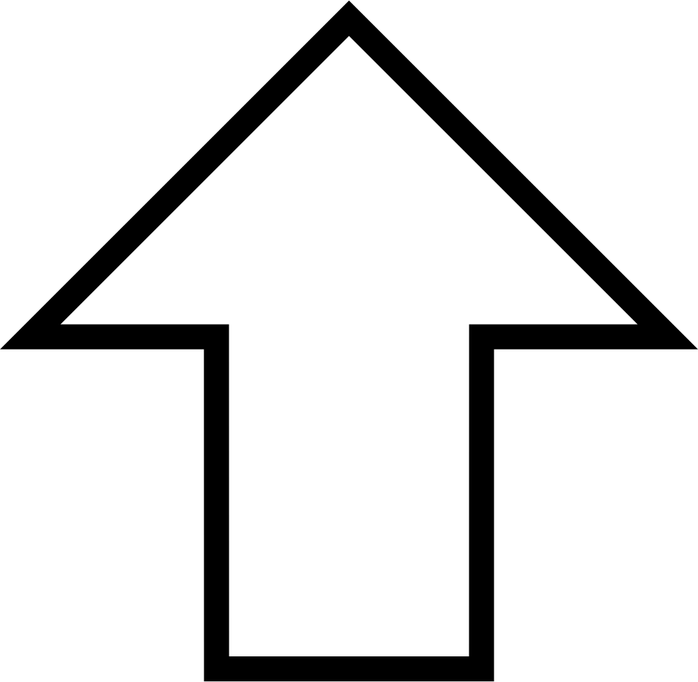 Up Straight Arrow Svg Clipart - Large Size Png Image - PikPng