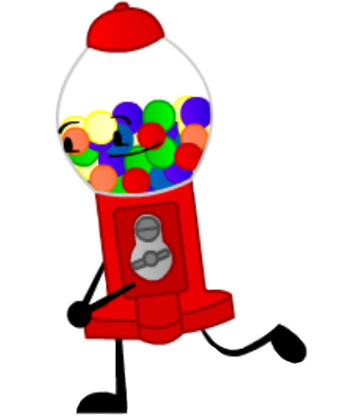 Gumball Machine Clipart - Gumball Machine Bfdi - Png Download - Large ...