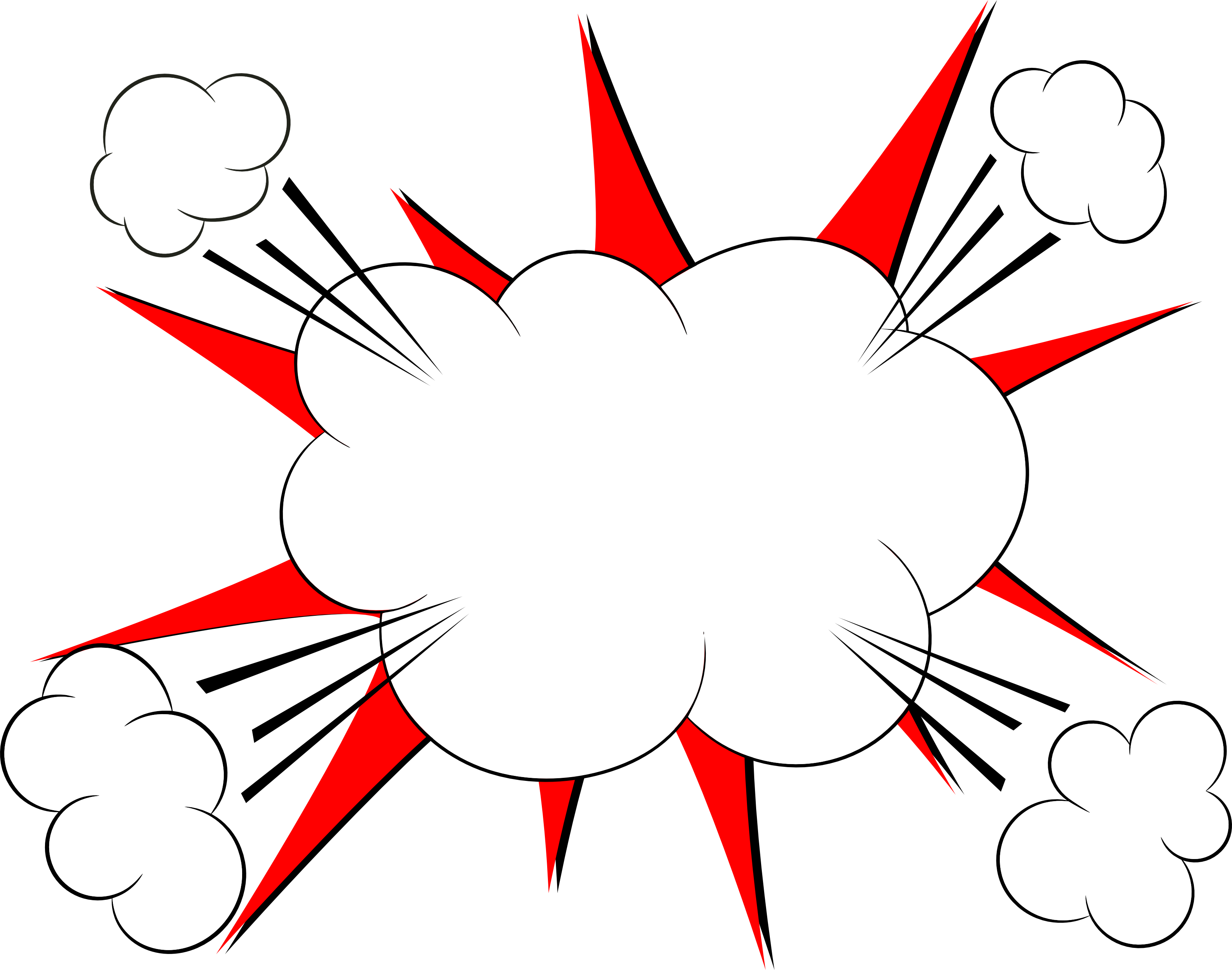 20 Comic Boom Explosion Vector Vol - Illustration Clipart - Large Size ...