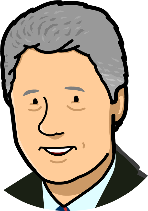 Bill Clinton Clipart - Large Size Png Image - PikPng