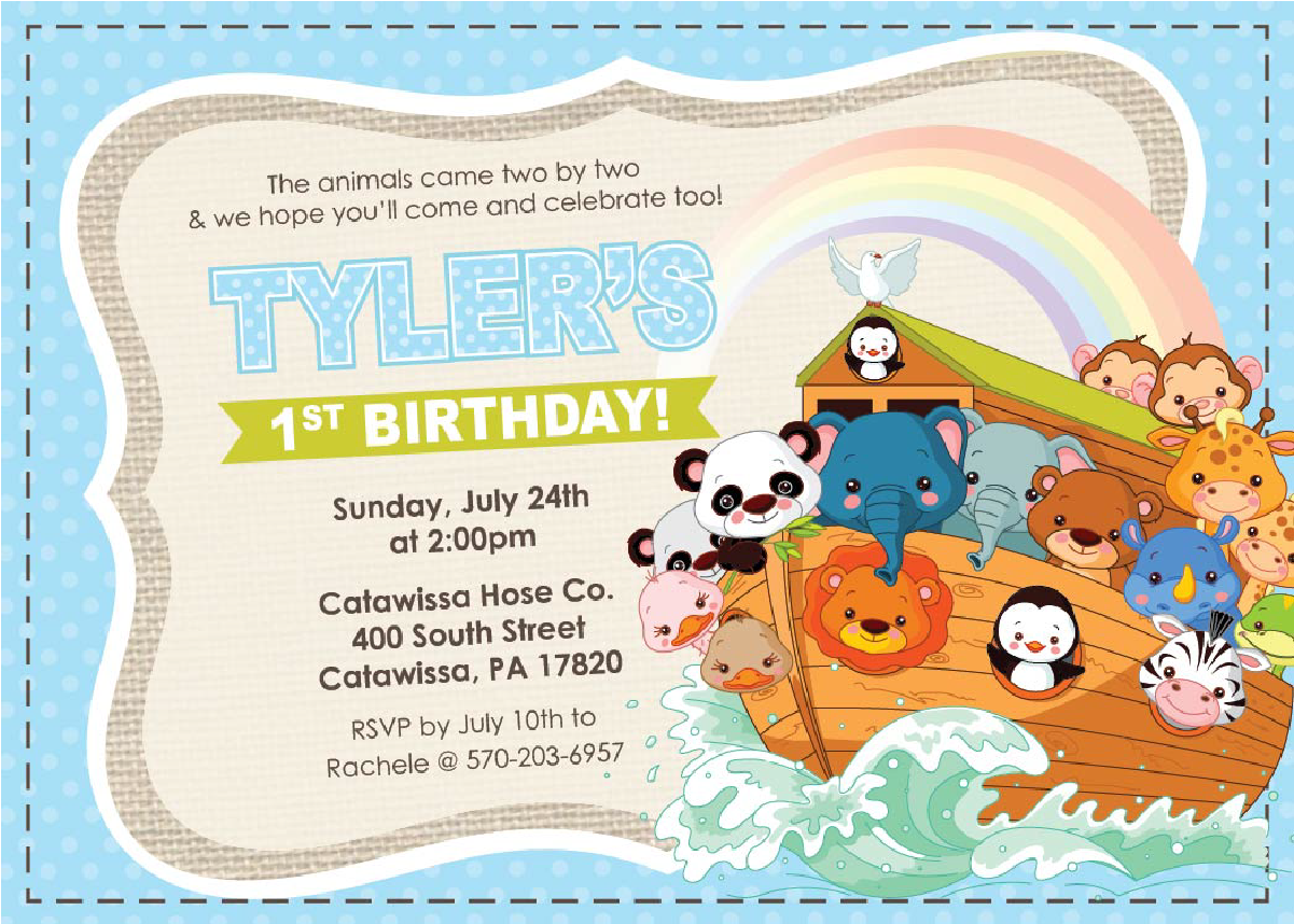 Noah's Ark Birthday Invitations - Noahs Ark Clip Art - Png Download ...