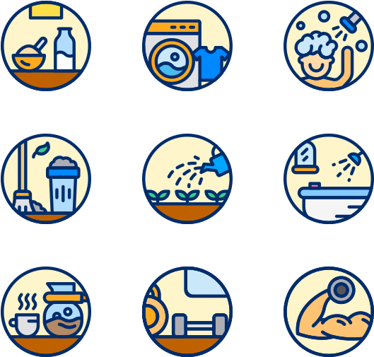 Morning Routine - Emblem Clipart - Large Size Png Image - PikPng