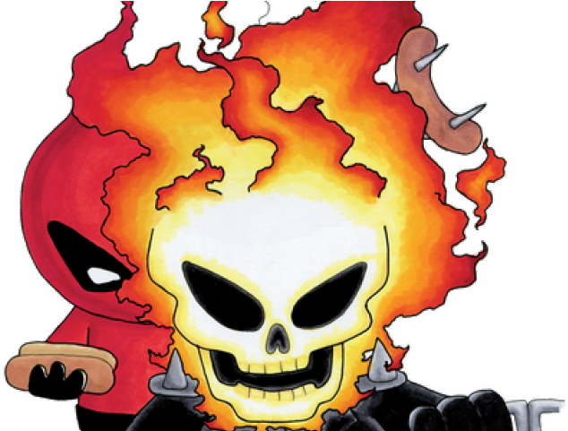 Ghost Rider Clipart Mini - Illustration - Png Download - Large Size Png ...